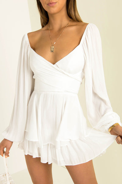 Nila Playsuit / White – Sundae Muse